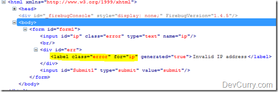 Customize the Display of Error Messages while using the jQuery ...